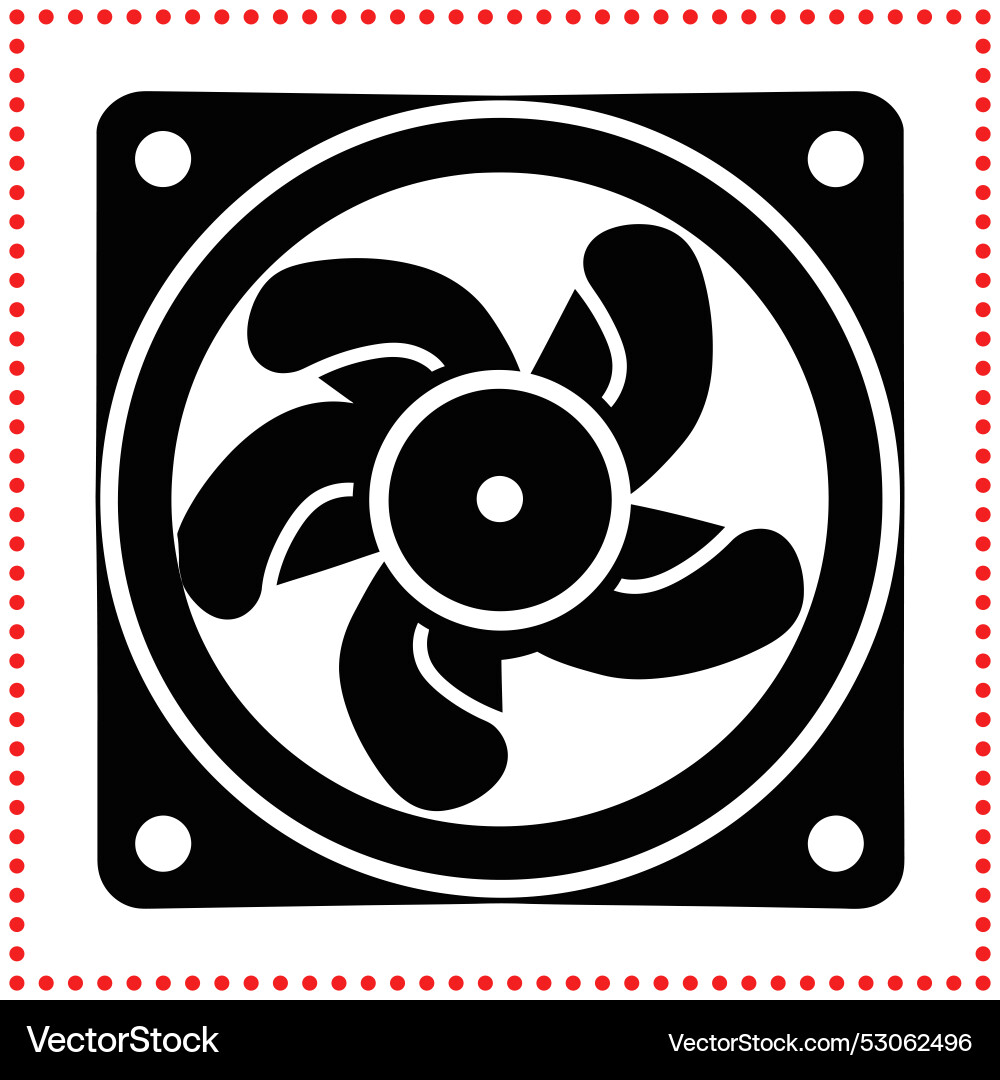 Upgrade your cooling setup with a fan Royalty Free Vector