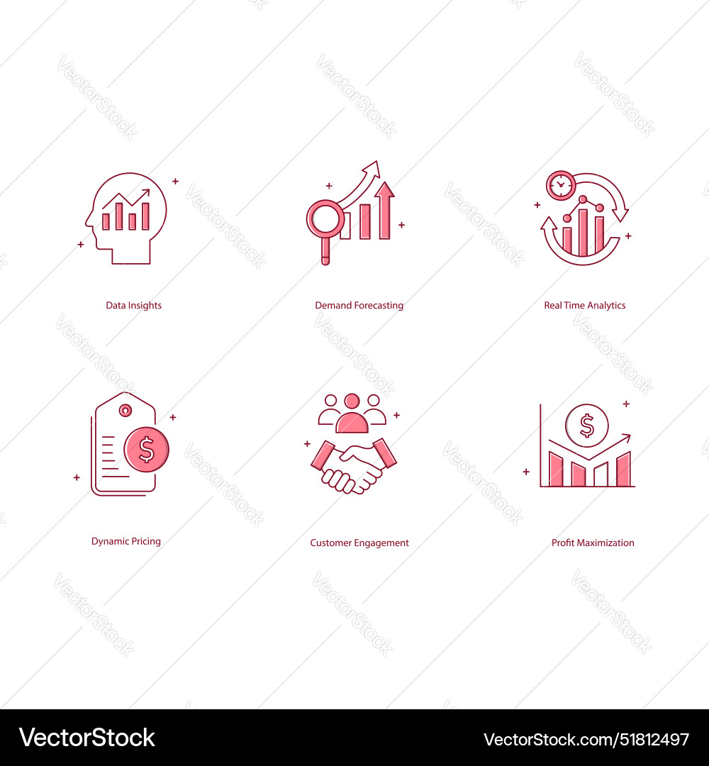 Ai in trade promotion optimization icon collection
