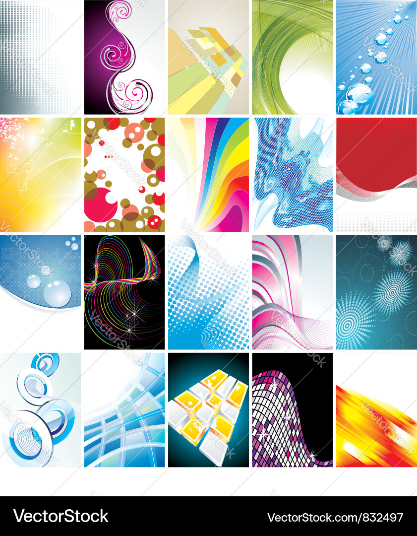 Business card collection Royalty Free Vector Image