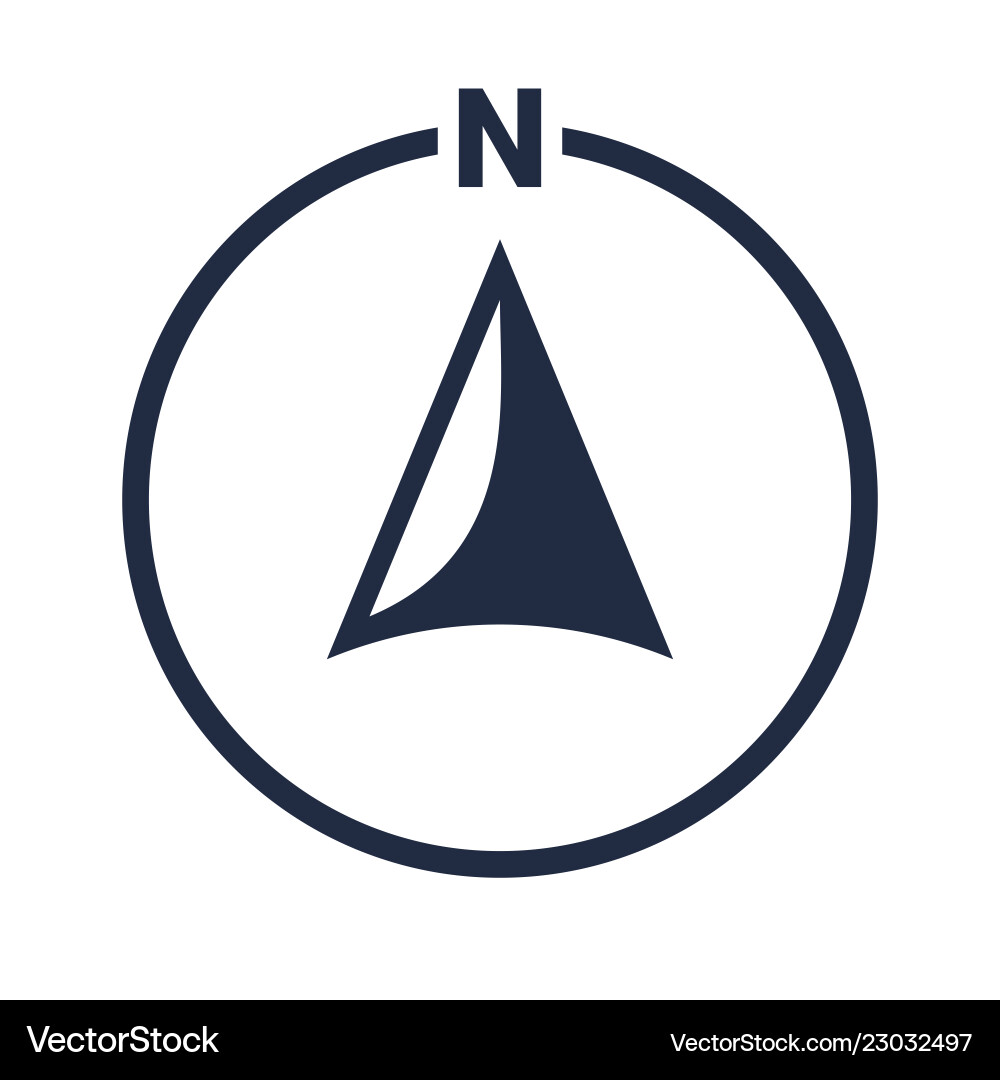 North arrow icon n direction point symbol Vector Image North arrow icon n direction point symbol Vector Image