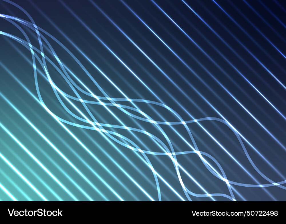 Dark blue light line pattern modern style Vector Image