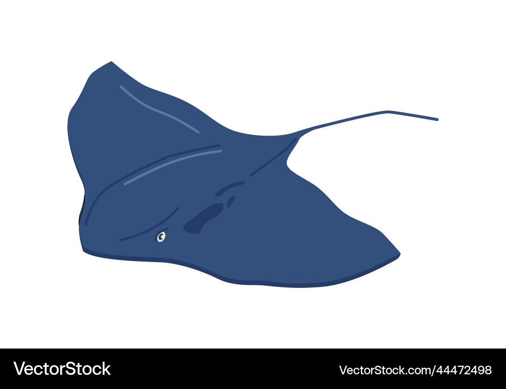 Devil fish underwater dweller animal Royalty Free Vector