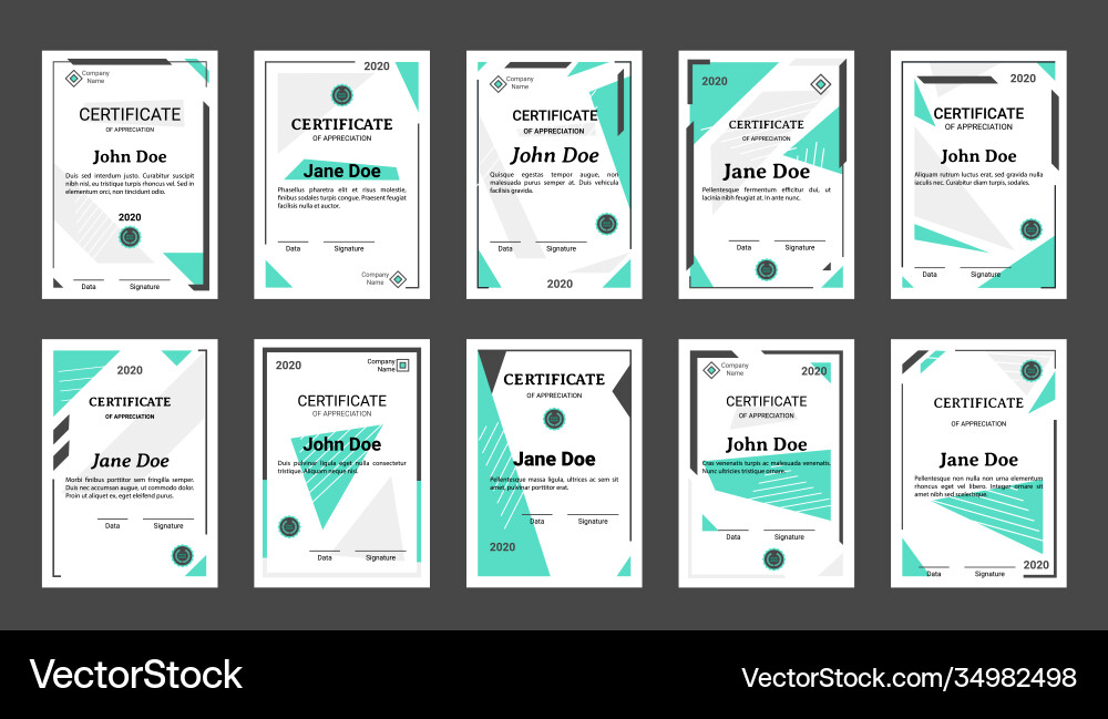 Diploma realistic graduation certificate Vector Image