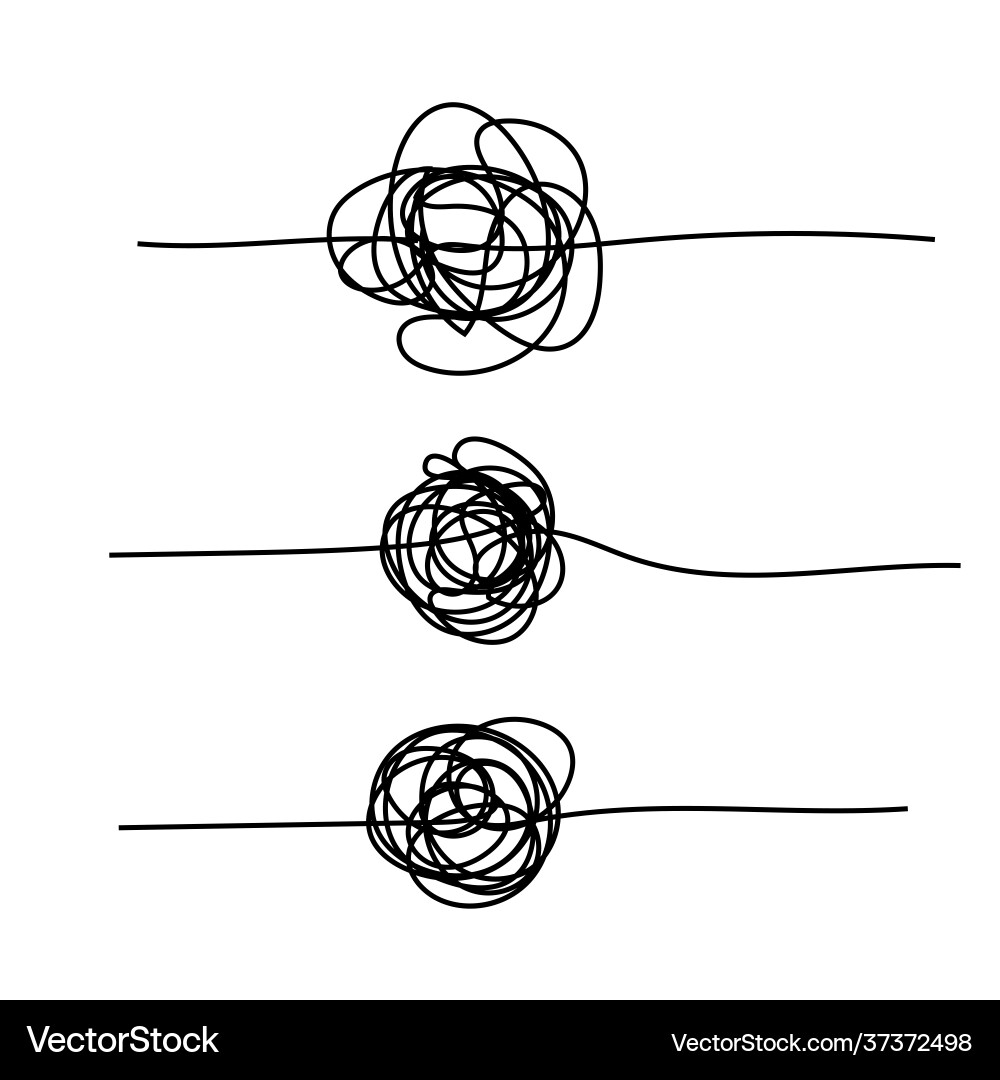 Insanely confusing line Royalty Free Vector Image