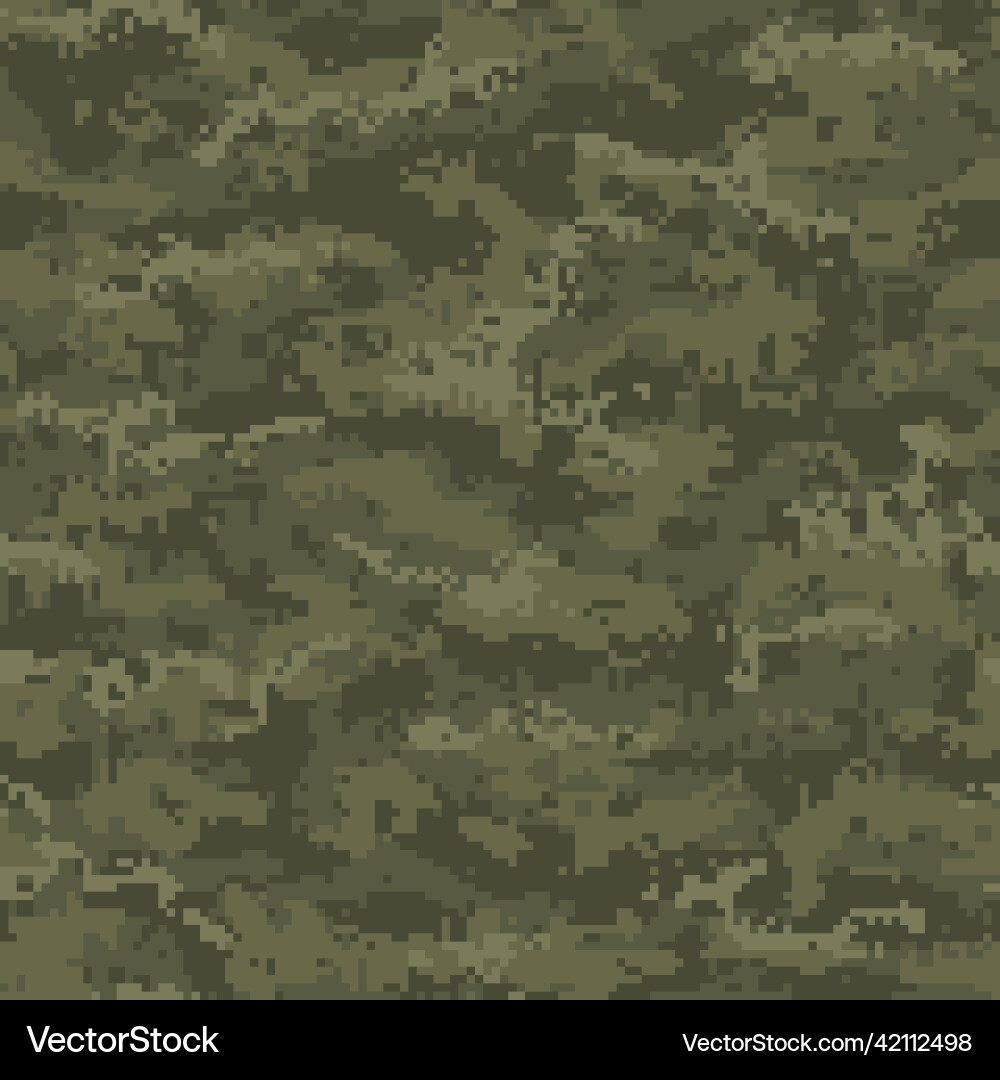 Pale Green Digital Camo Pattern Royalty Free Vector Image