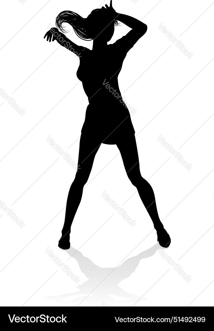 Dance dancer silhouette Royalty Free Vector Image