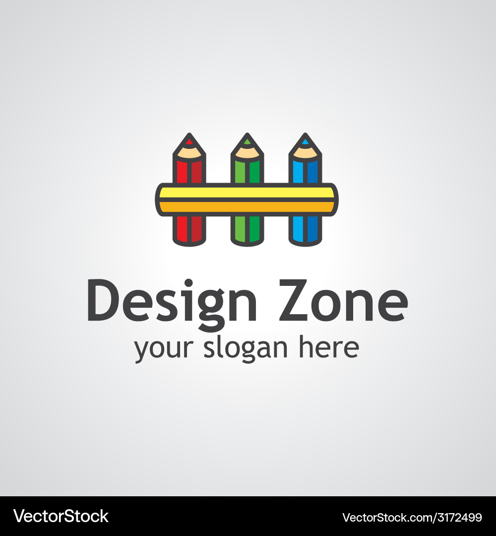 Design zone logo Royalty Free Vector Image - VectorStock