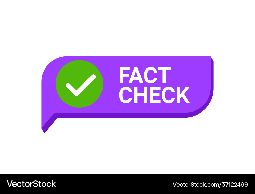 Fact Check Icon - Truth vs. Falsehood Royalty Free Vector