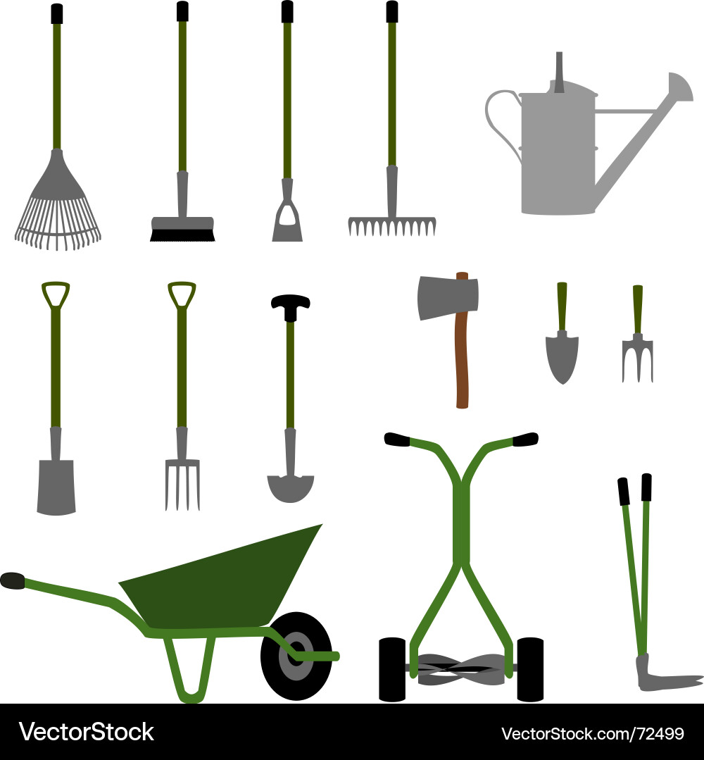 Gardening tools Royalty Free Vector Image - VectorStock