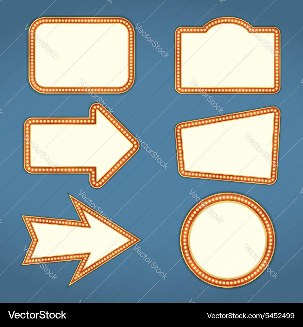 Retro banners Royalty Free Vector Image - VectorStock