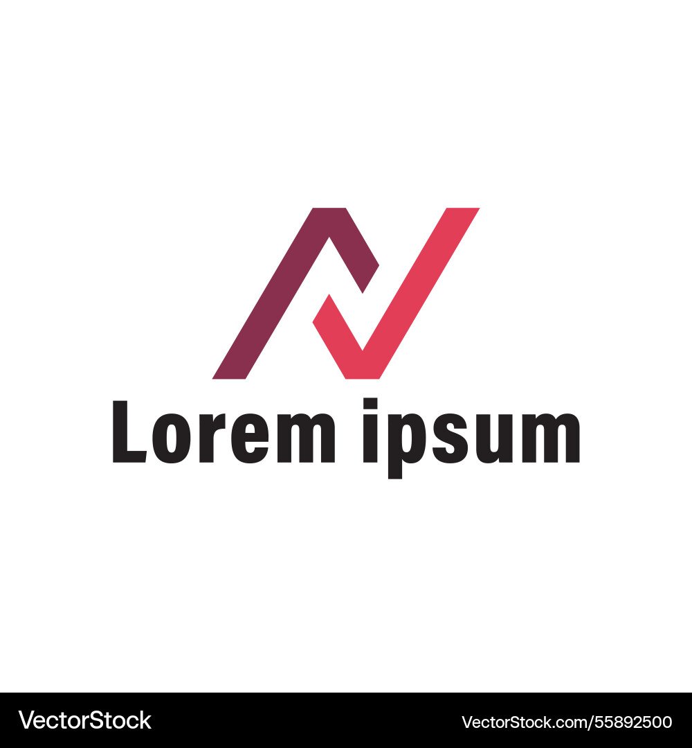 Modern and stylish n initial logo design with a cl