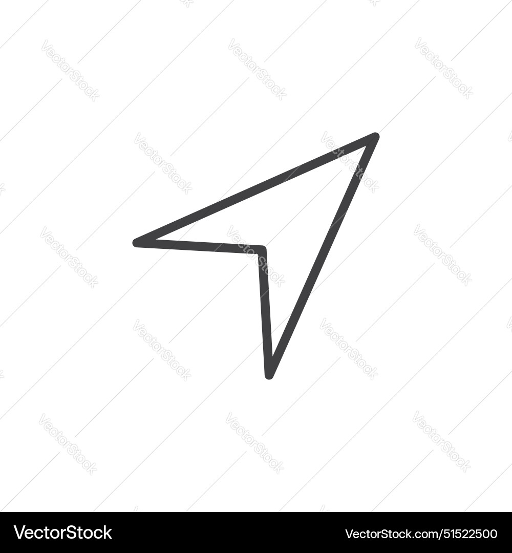 Navigation icon Royalty Free Vector Image - VectorStock