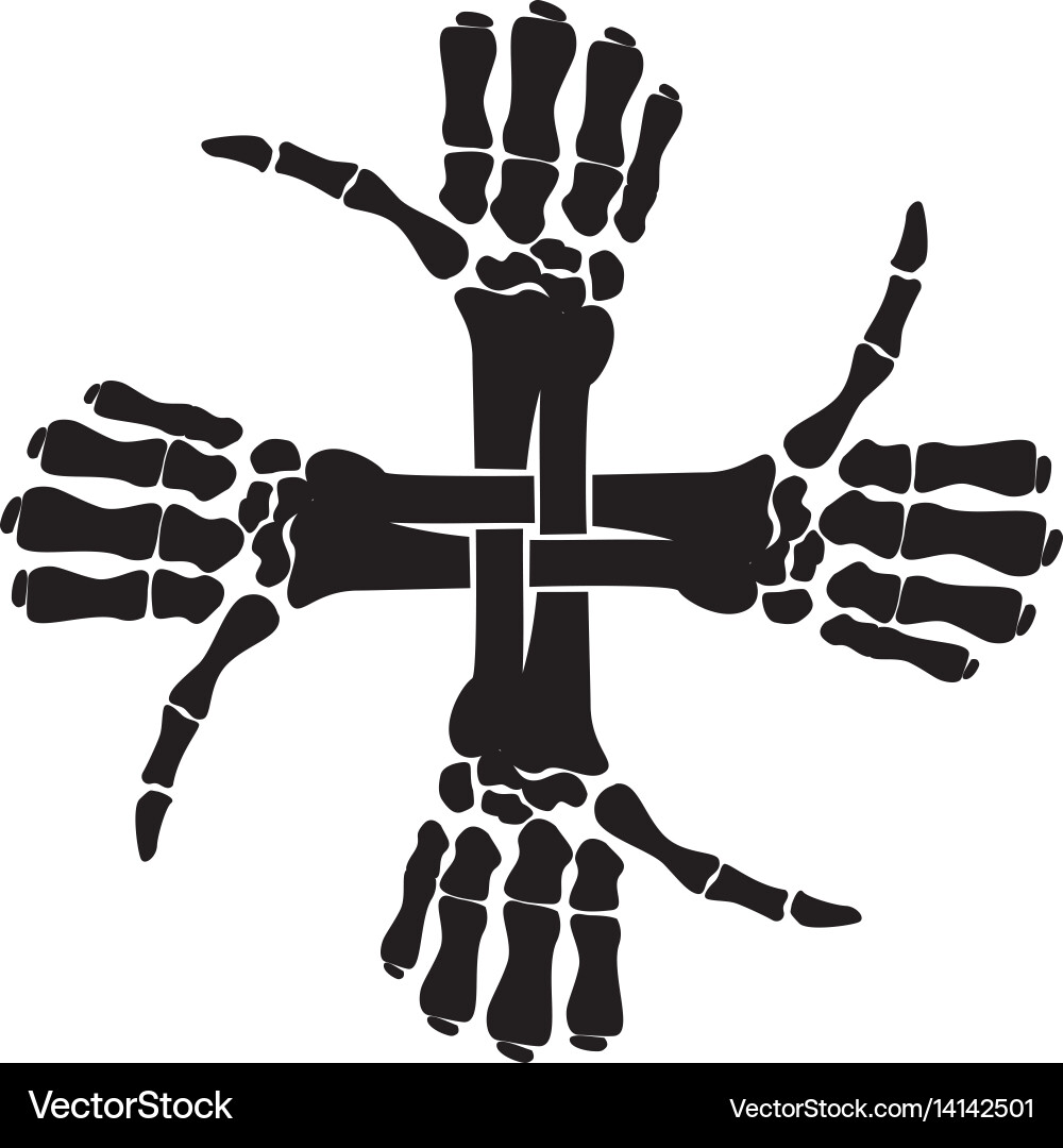 Crossbones x9 Royalty Free Vector Image - VectorStock