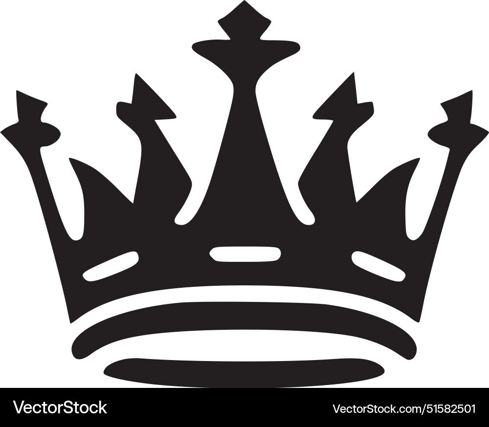 Crown - minimalist and simple silhouette Vector Image