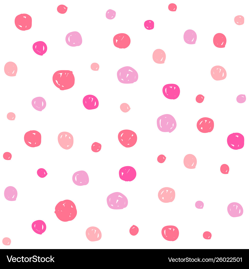 Hand drawn pink pastel seamless pattern for kids Vector Image