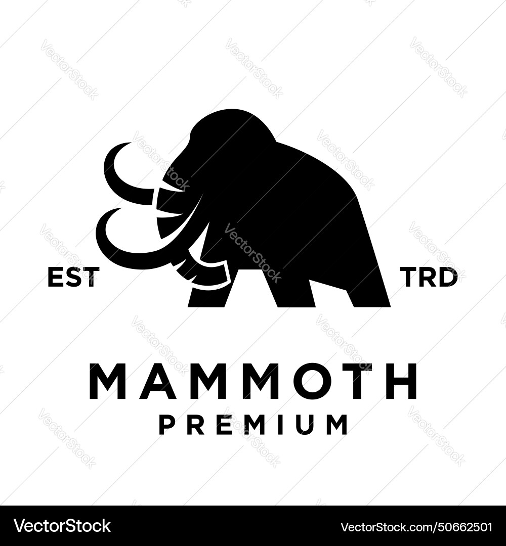 Mammoth logo icon design Royalty Free Vector Image