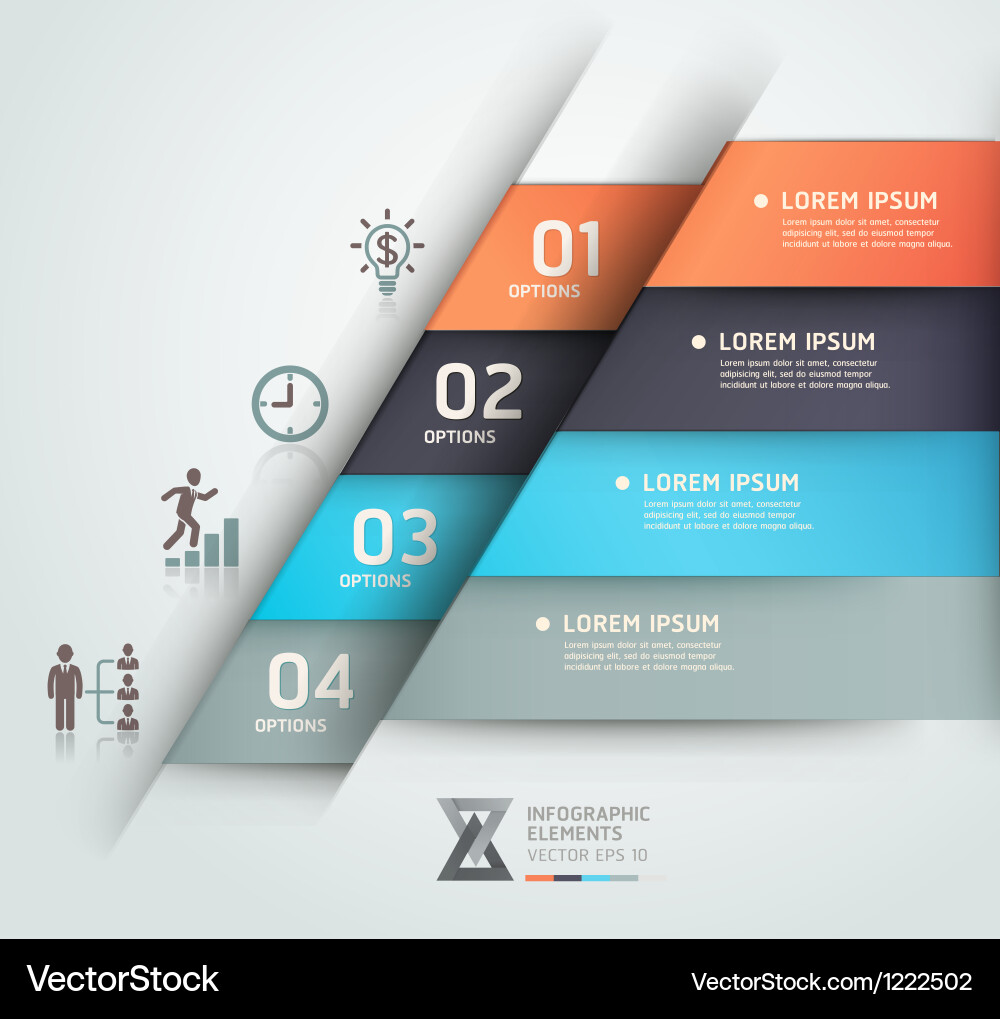 Business Steps & Options Royalty Free Vector Image