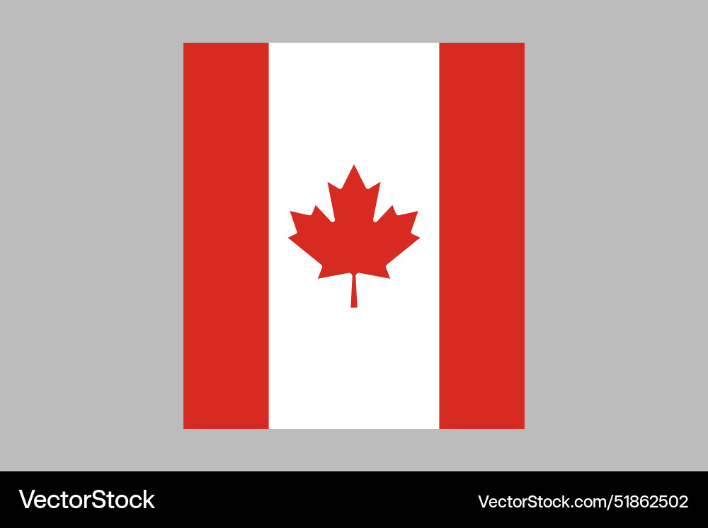 Canada flag Royalty Free Vector Image - VectorStock