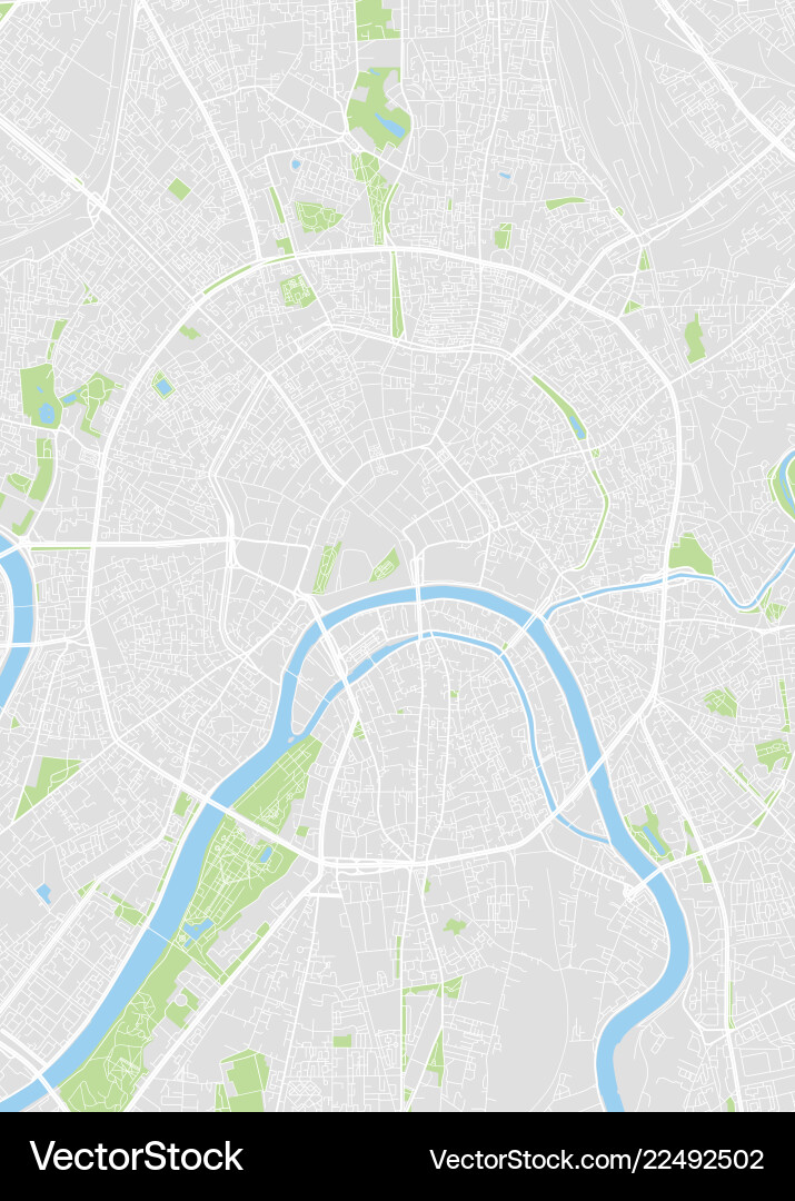 Colored plan map of moscow aerial view Royalty Free Vector