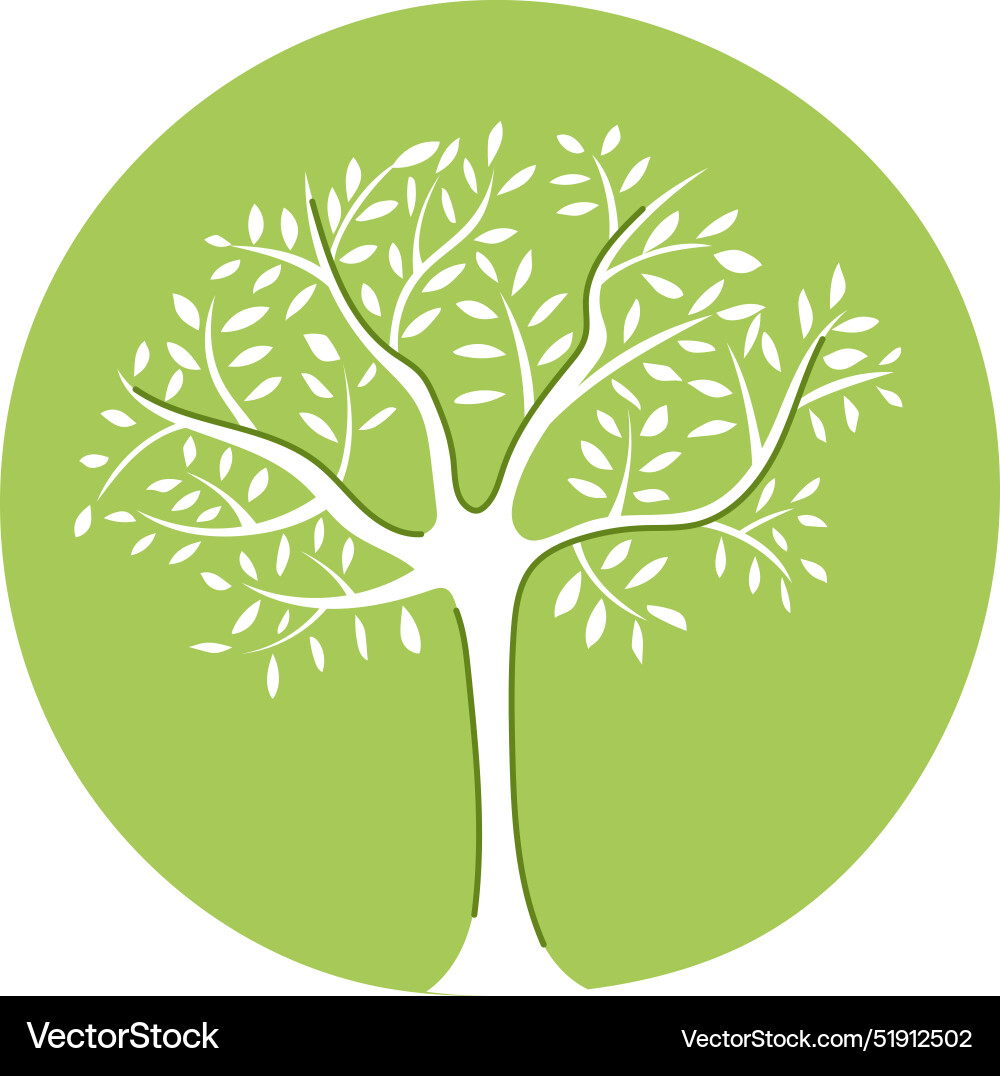 Earth tree of life cartoon Royalty Free Vector Image
