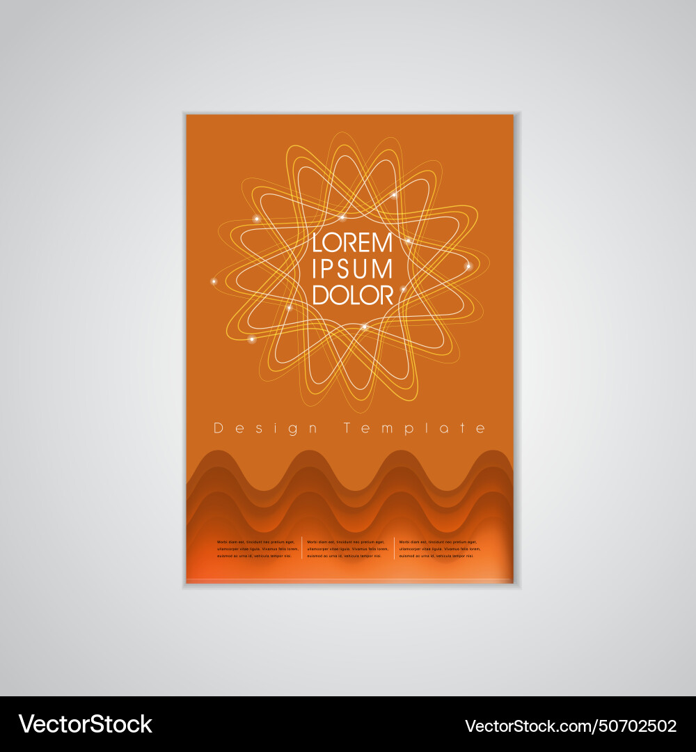 Elegant poster template design Royalty Free Vector Image