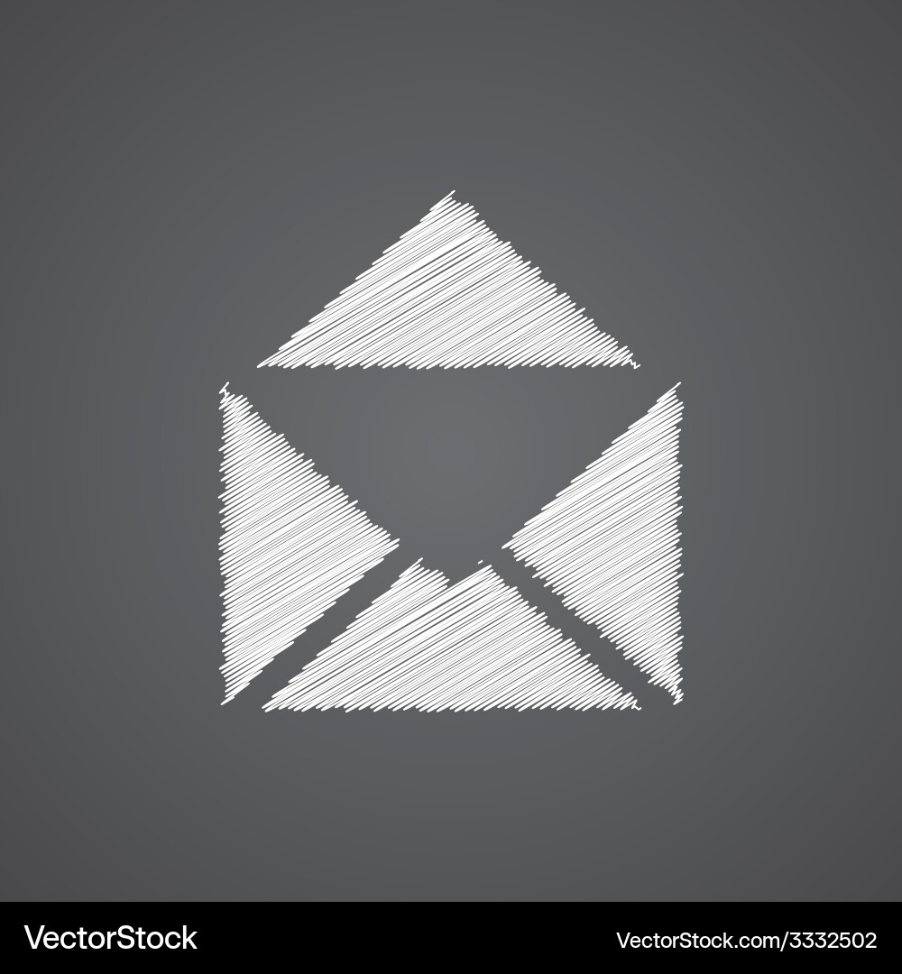 Mail Sketch Doodle Icon Royalty Free Vector Image