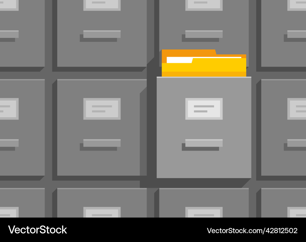 Seamless pattern with filing cabinets Royalty Free Vector