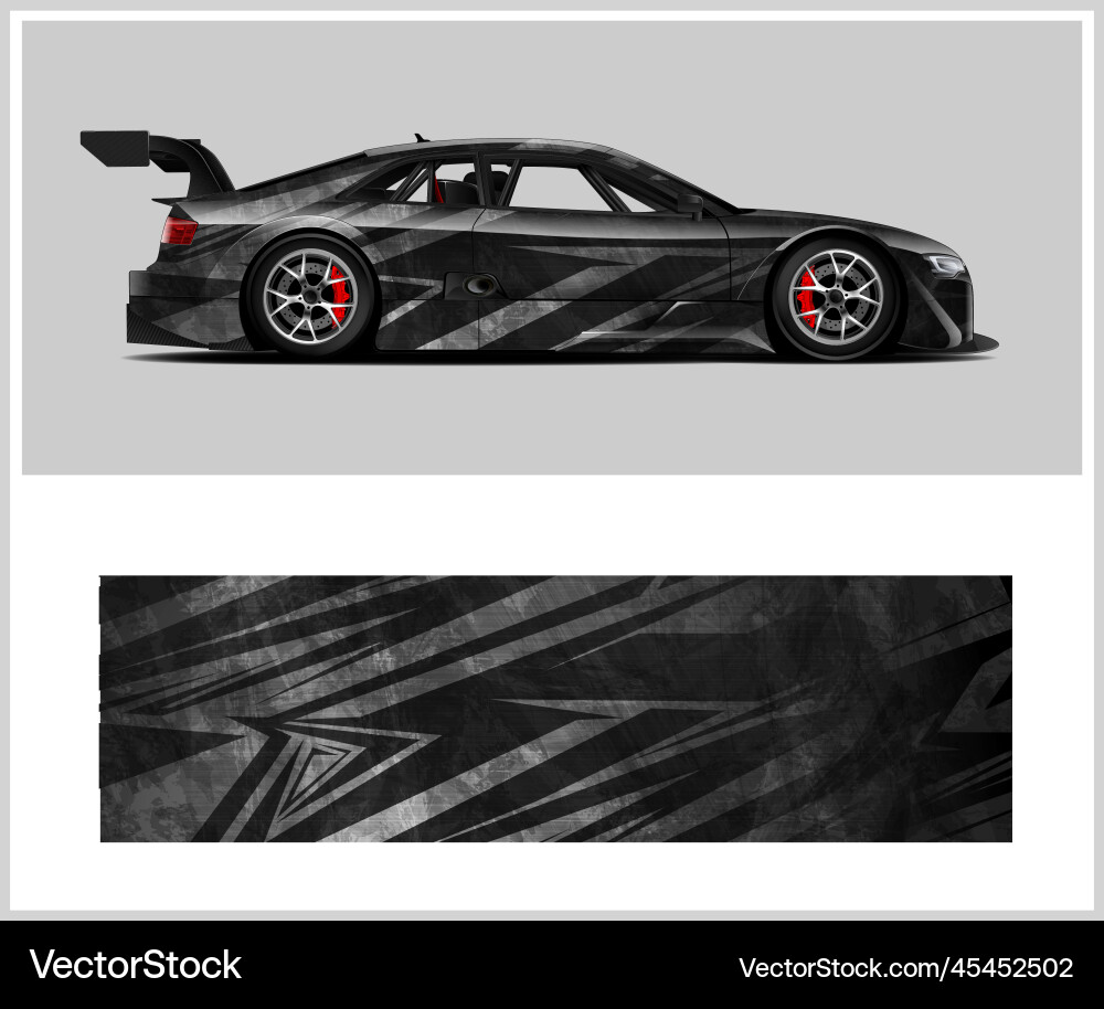 Vehicle sticker design car Royalty Free Vector Image