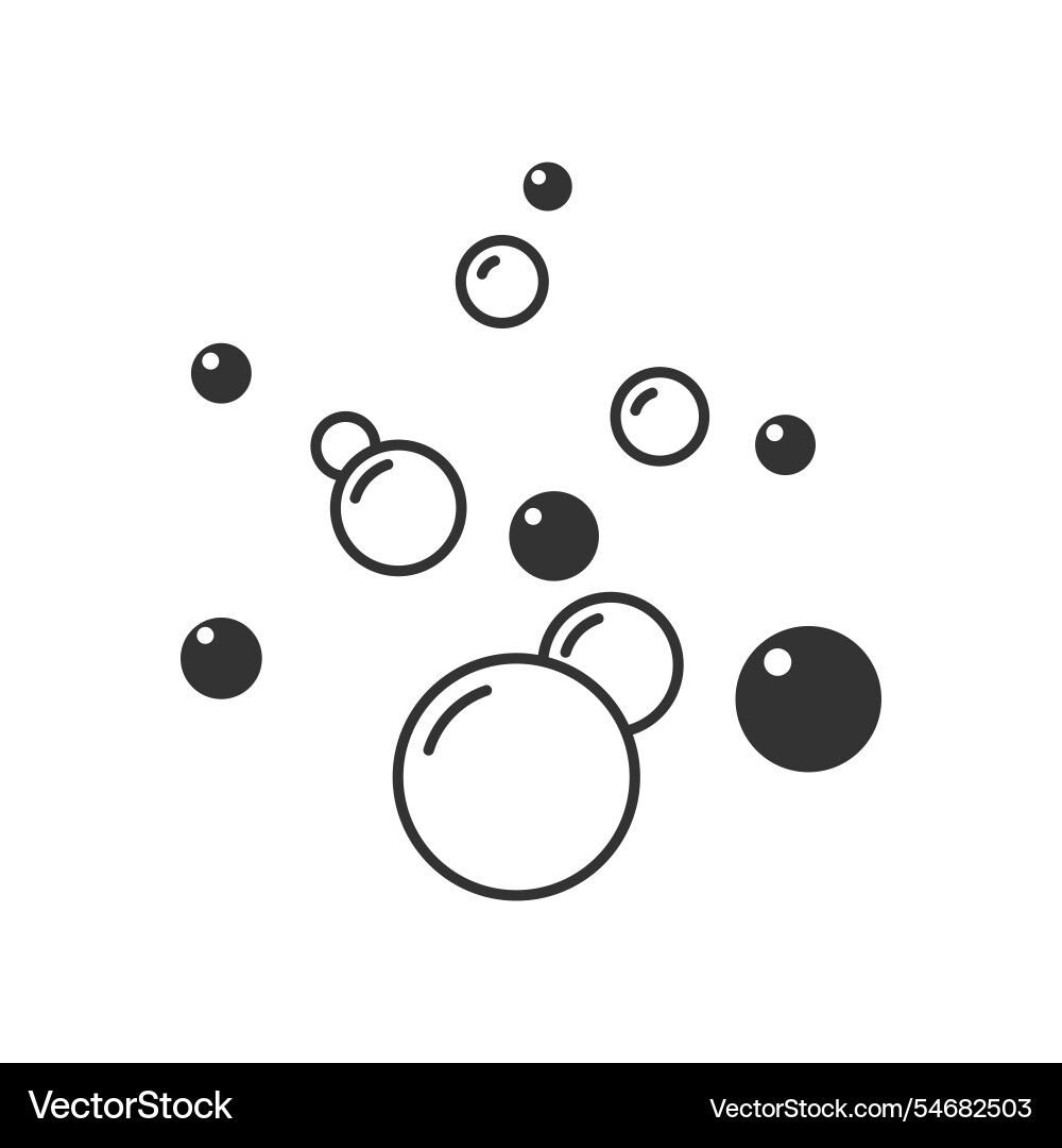 Bubble icon isolated Royalty Free Vector Image