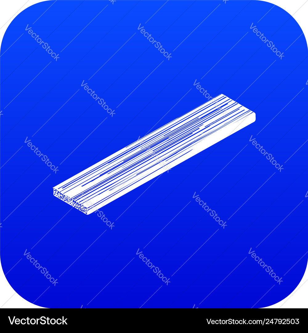 Timber Plank Symbol blau Lizenzfreies Vektorbild