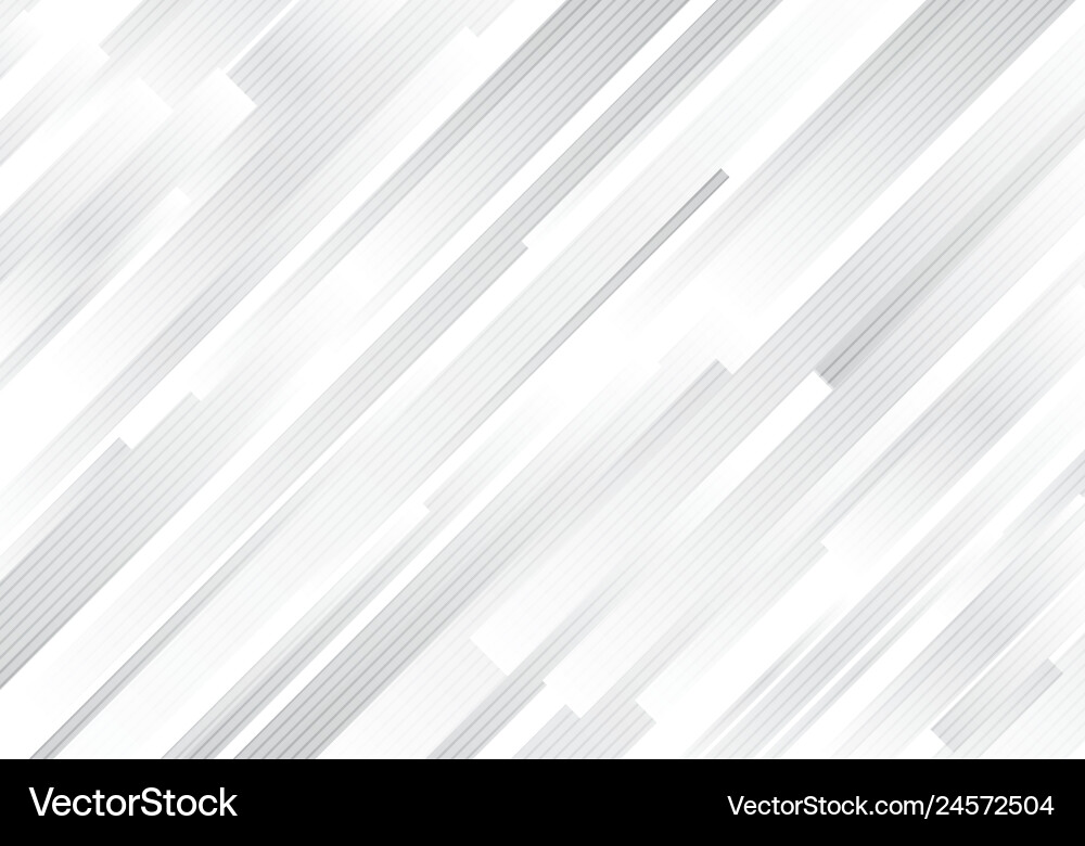 Abstract geometric white and gray diagonal Vector Image