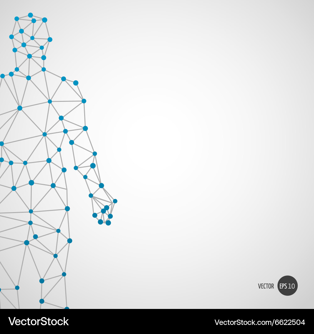 Dna genetic symbol of man with structure Vector Image
