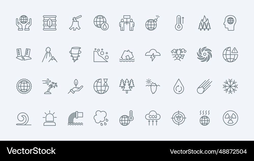 Global environment extreme weather disasters due Vector Image