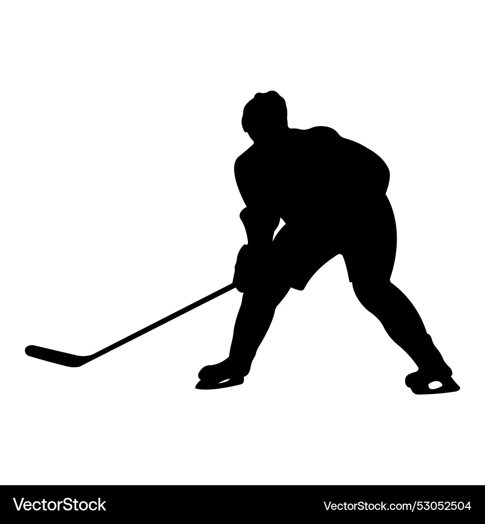 Hockey player6 Royalty Free Vector Image - VectorStock