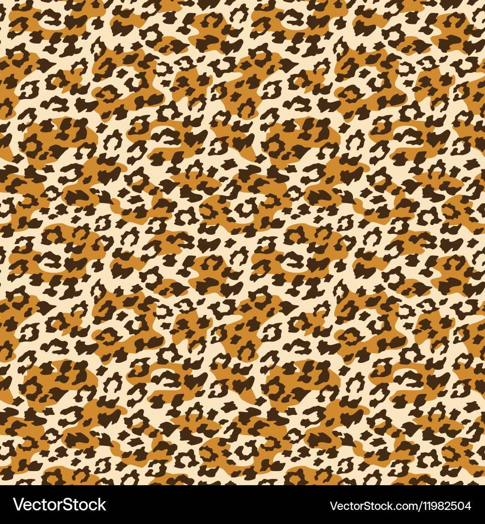 Leopard Seamless Pattern Royalty Free Vector Image