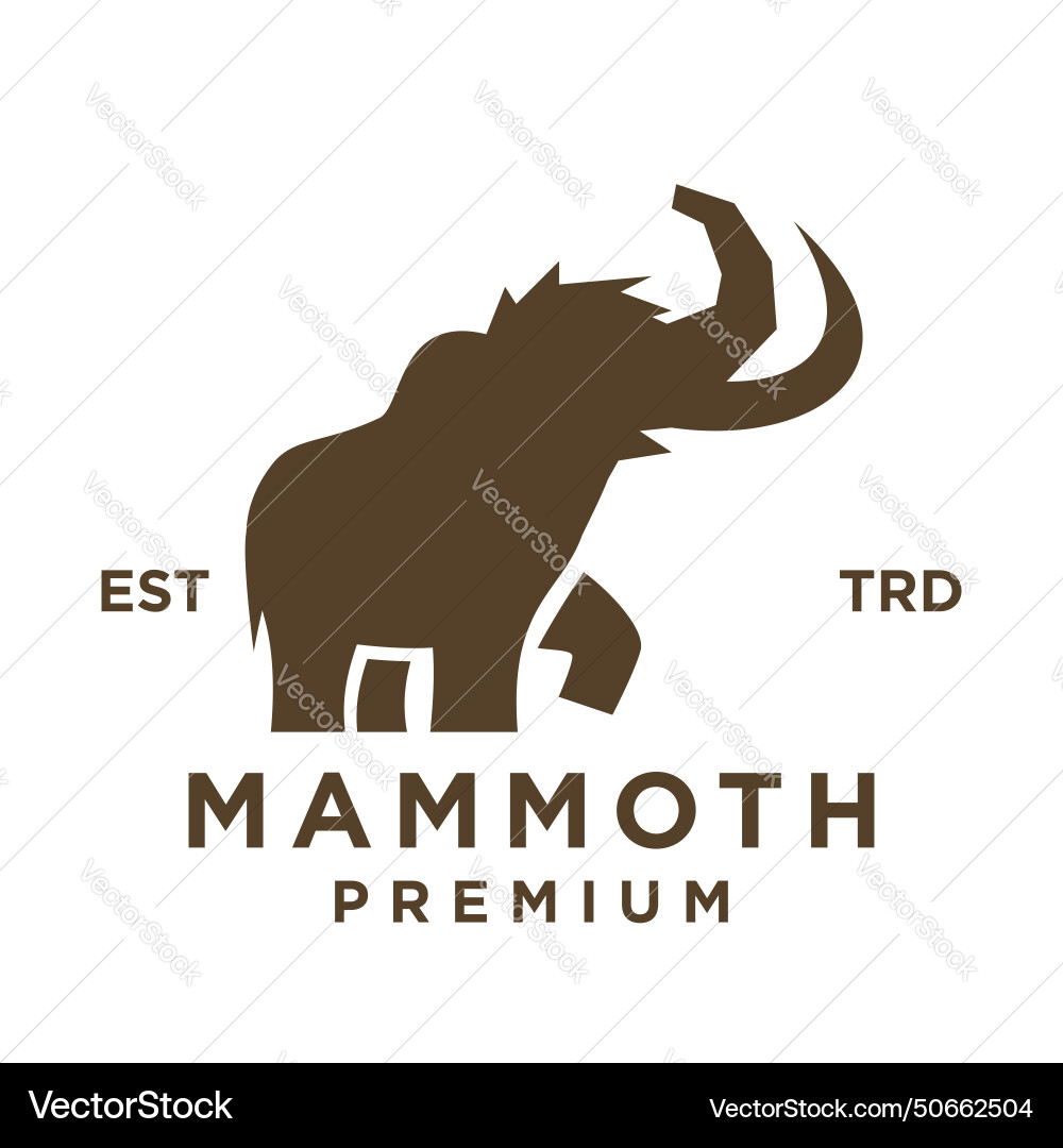 Mammoth logo icon design Royalty Free Vector Image