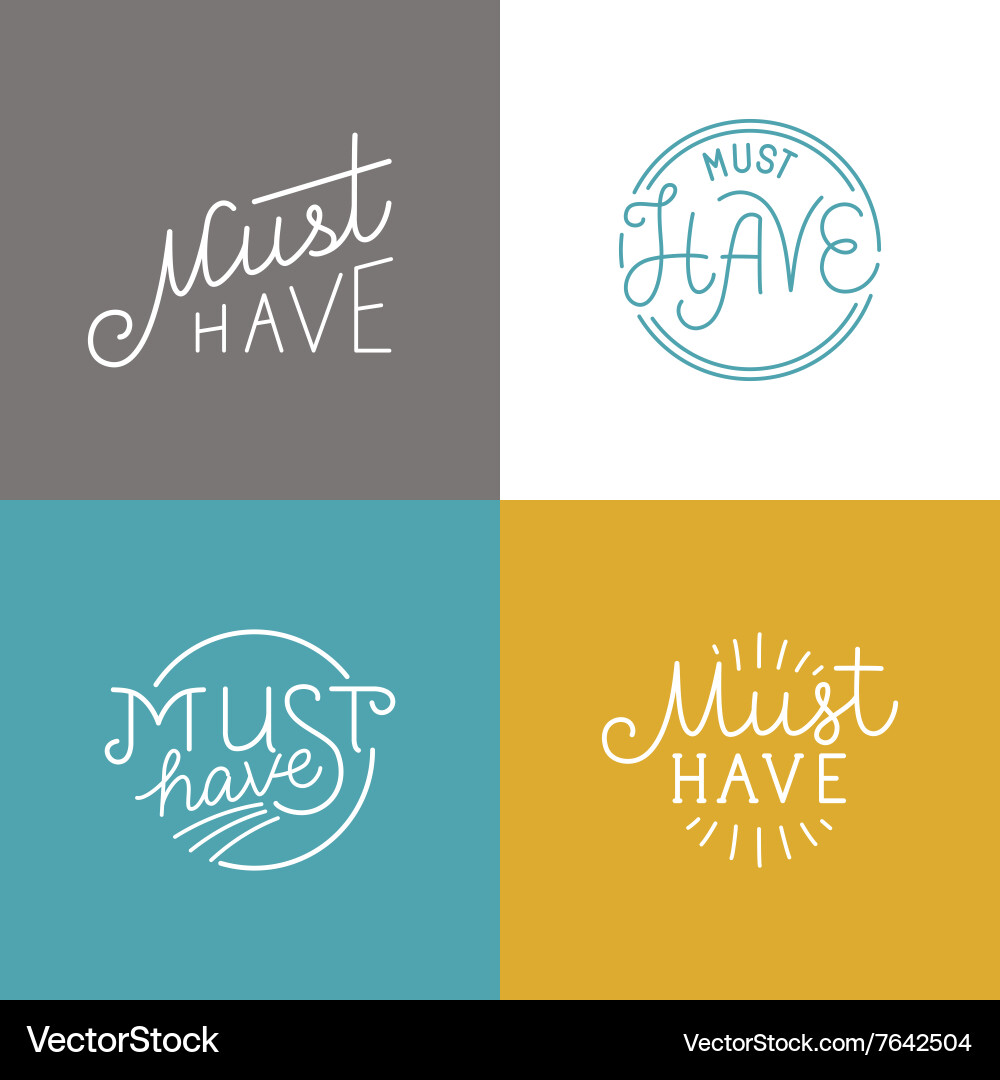 Must have Royalty Free Vector Image - VectorStock