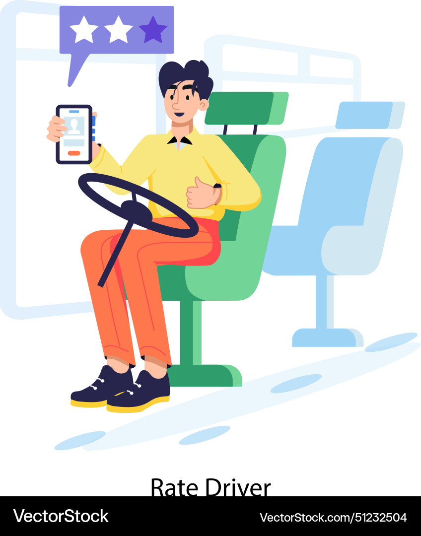 Rate driver Royalty Free Vector Image - VectorStock