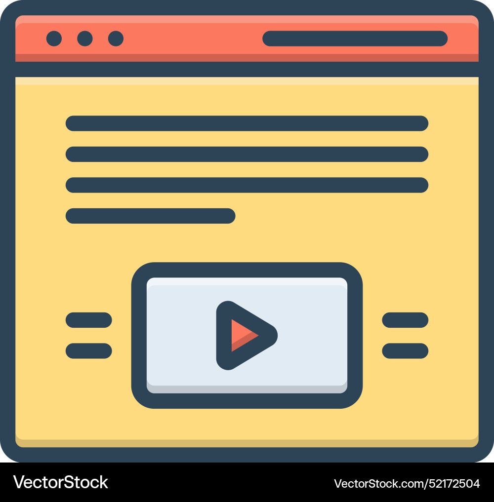 Vlog review content Royalty Free Vector Image - VectorStock