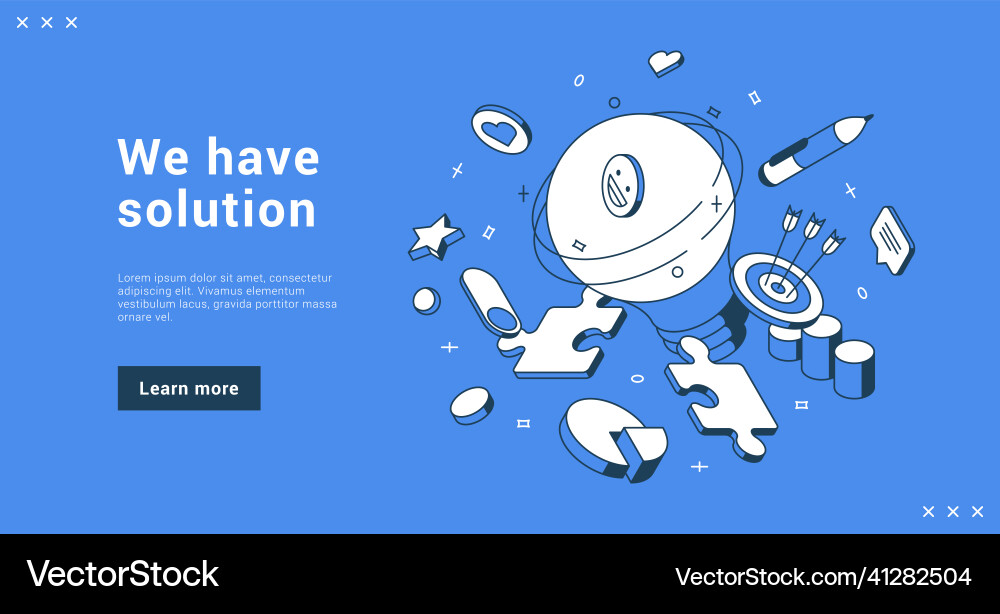 We have solution successful business innovation Vector Image