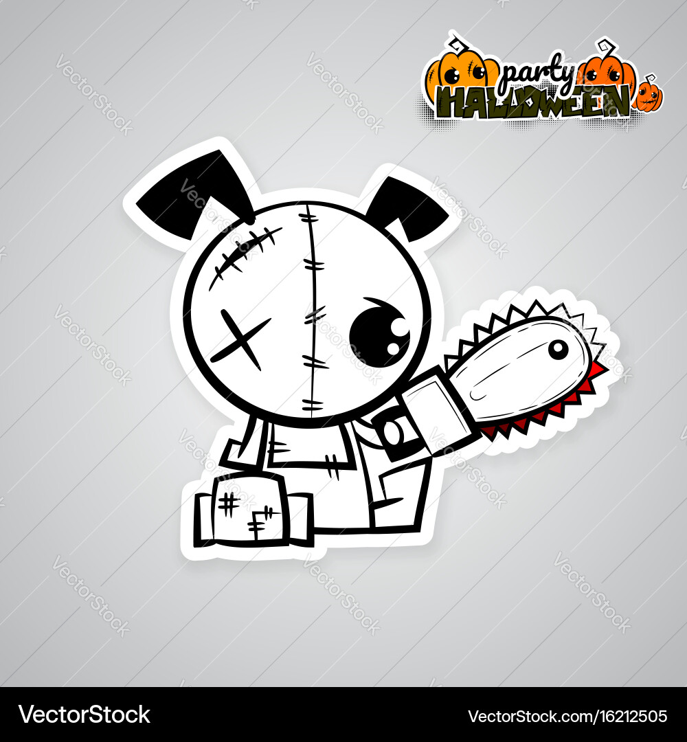 Evil Voodoo Doll Pop Art Royalty Free Vector Image