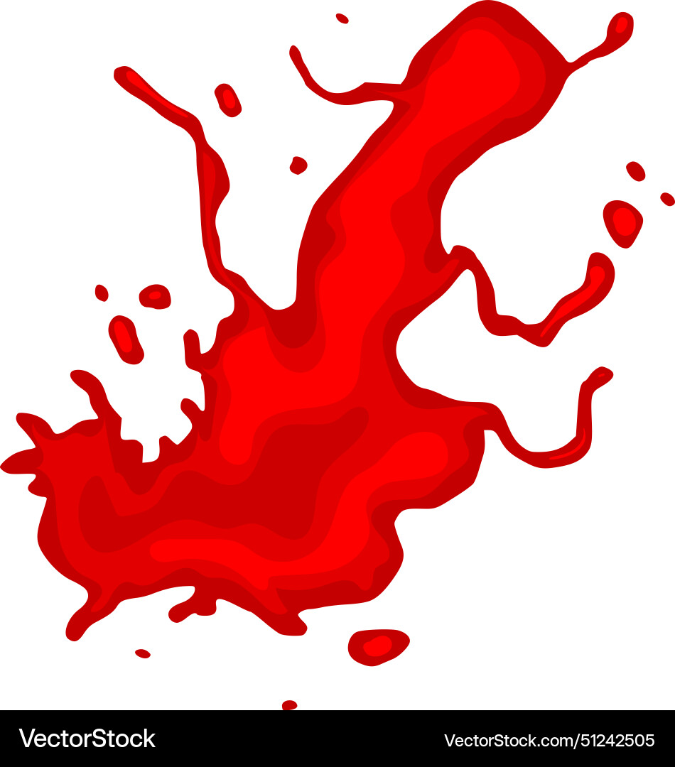 Halloween blood splatter cartoon Royalty Free Vector Image