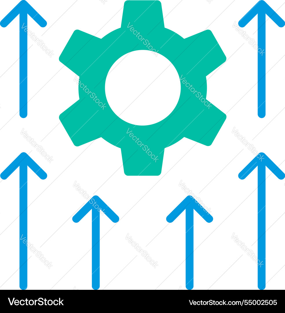 Improvement flat icon design Royalty Free Vector Image