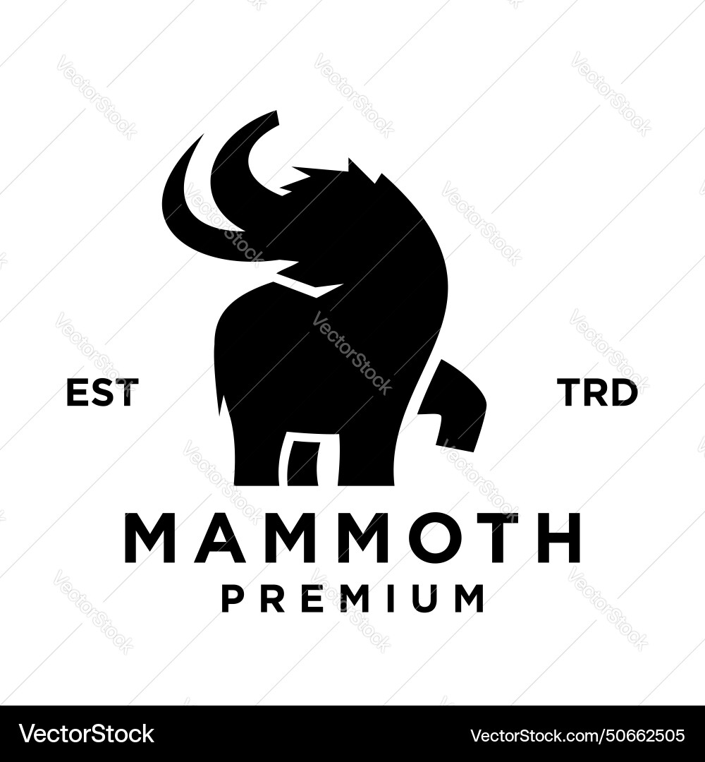 Mammoth logo icon design Royalty Free Vector Image