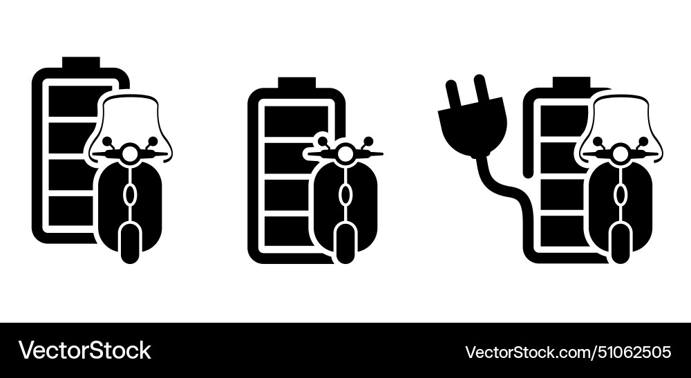 Motor scooter electric scooter or e-scooter Vector Image