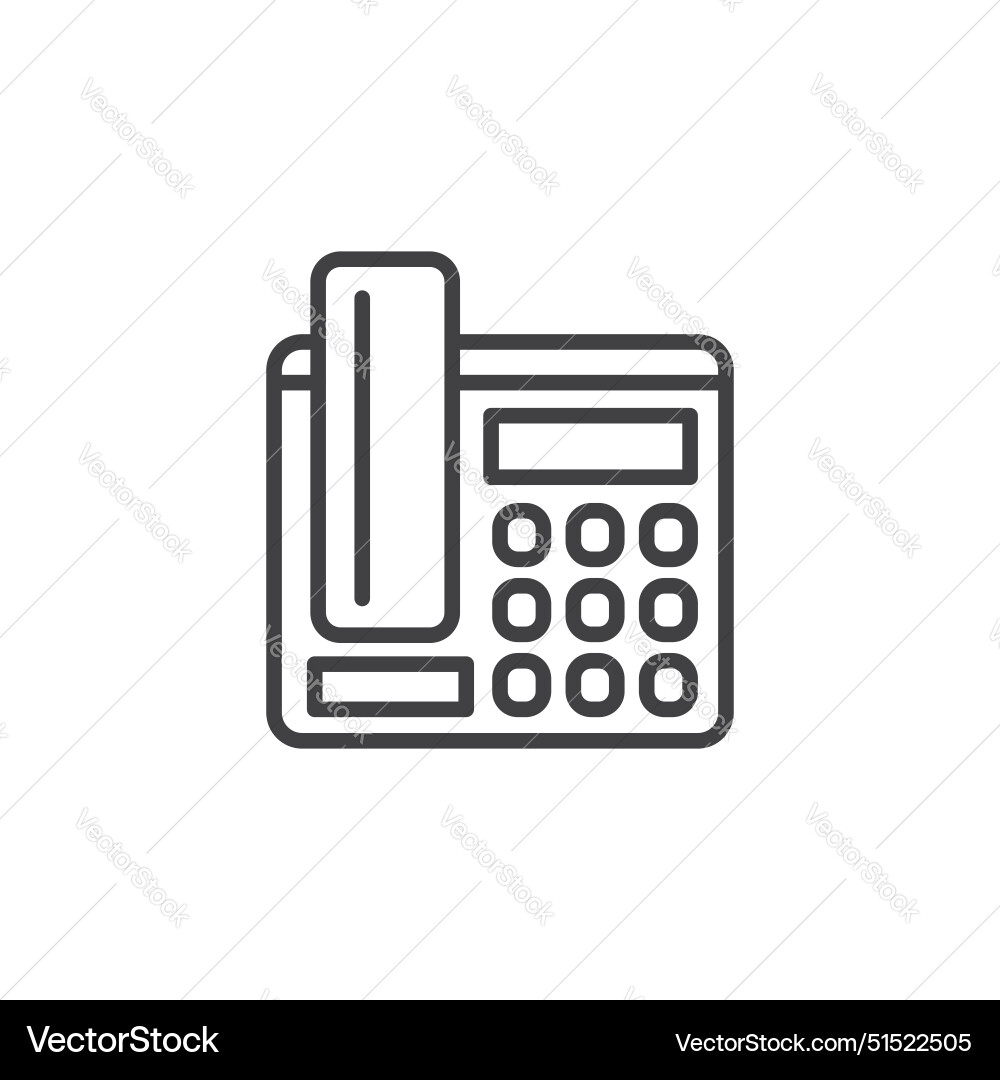 Office phone icon Royalty Free Vector Image - VectorStock