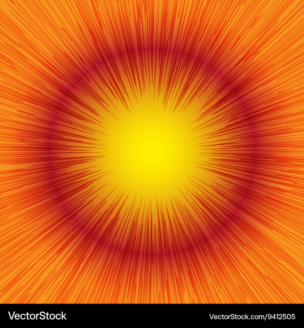 Red Radial Burst Speed Lines Royalty Free Vector Image