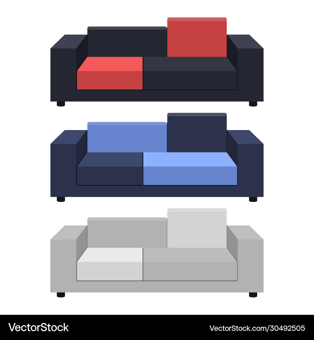 Sofa set Royalty Free Vector Image - VectorStock