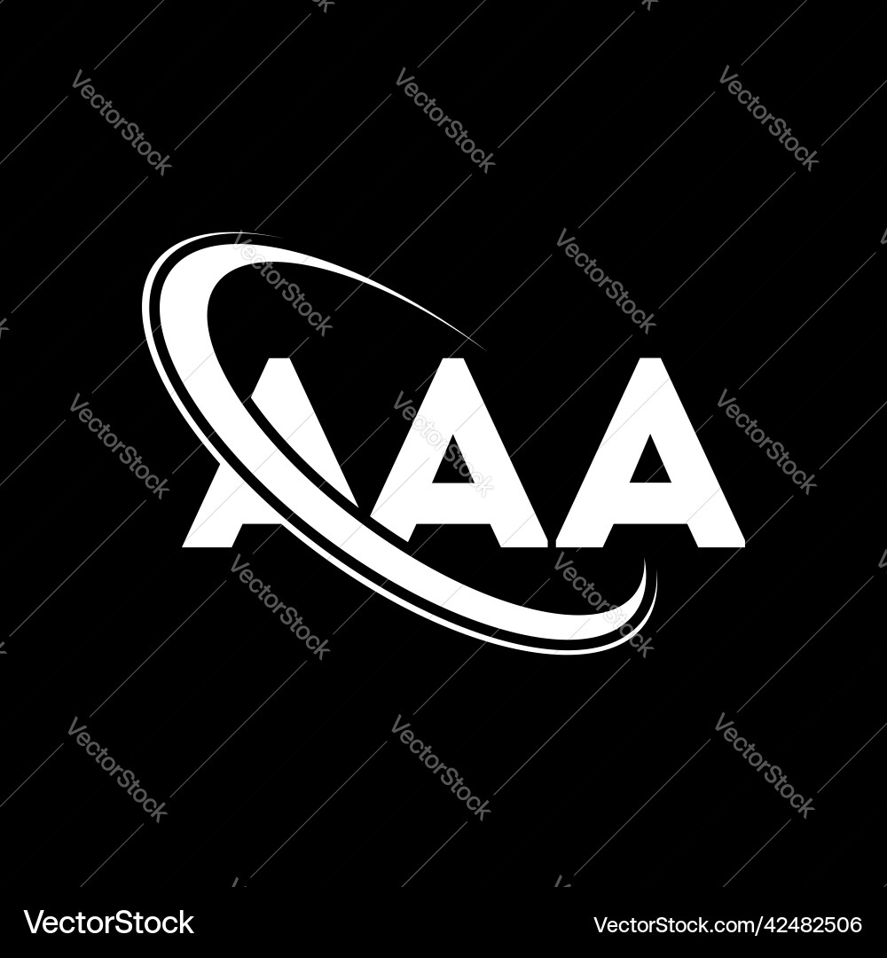 Aaa logo letter design Royalty Free Vector Image
