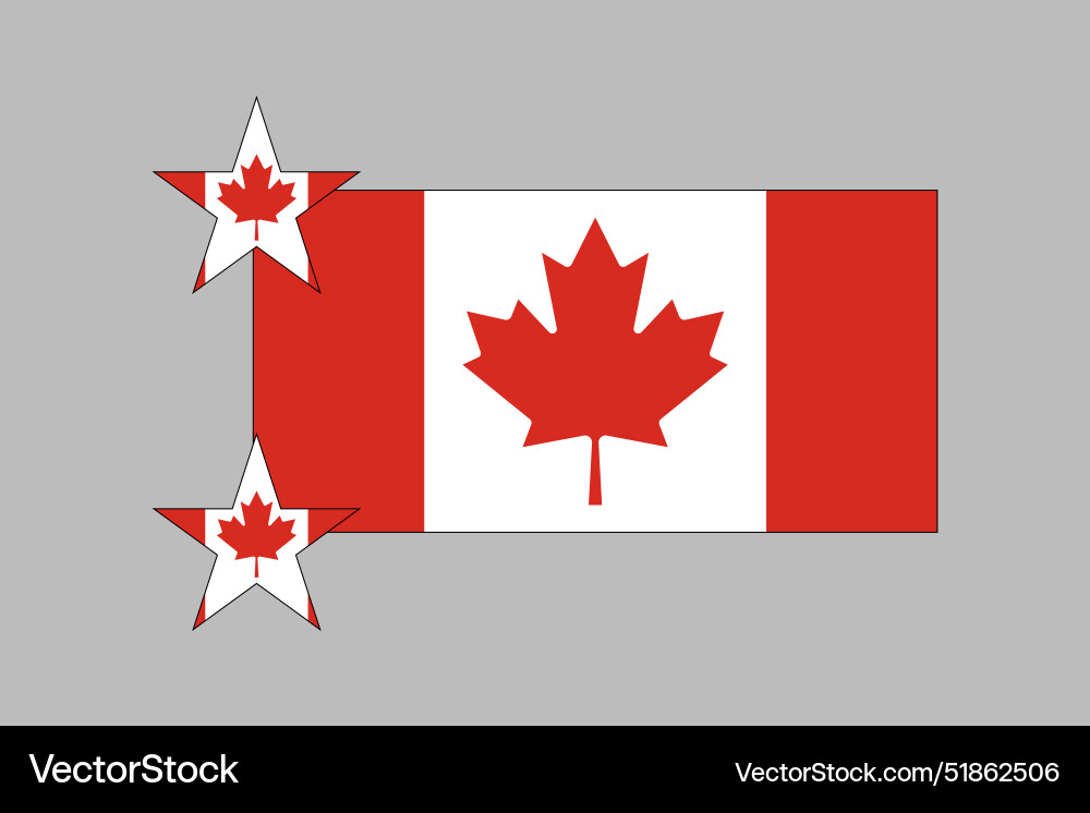Canada flag Royalty Free Vector Image - VectorStock